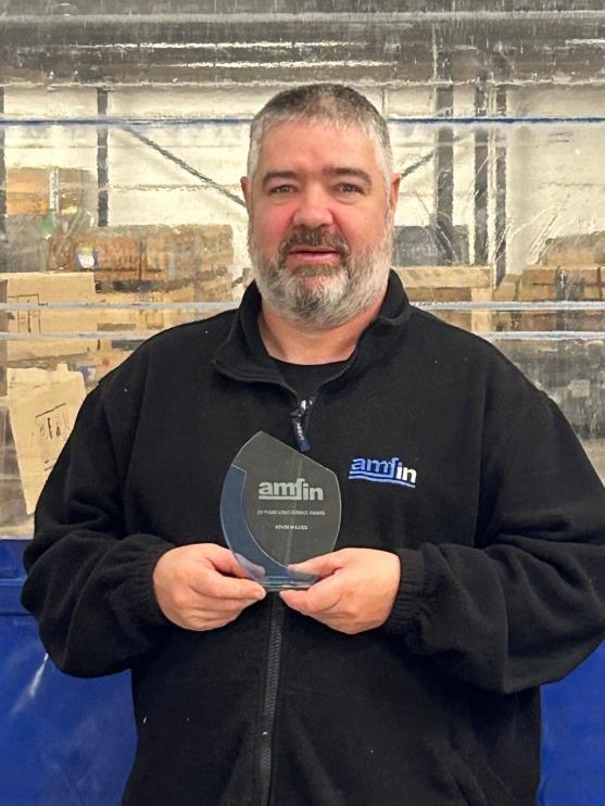 Kevin Wilcox 25 years at Abbey Metal | Amfin UK